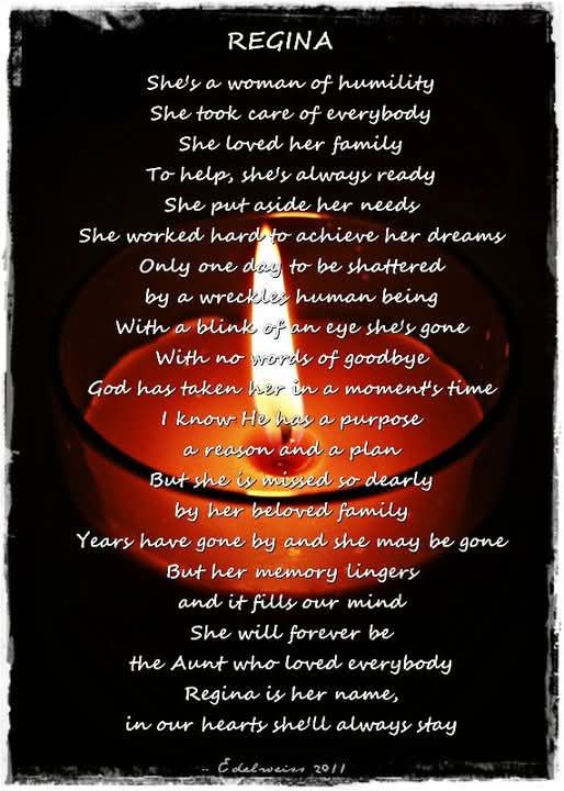 Thankful Tuesday: Remembering My Aunt Regina – EXPLORE . ADVENTURE ...
