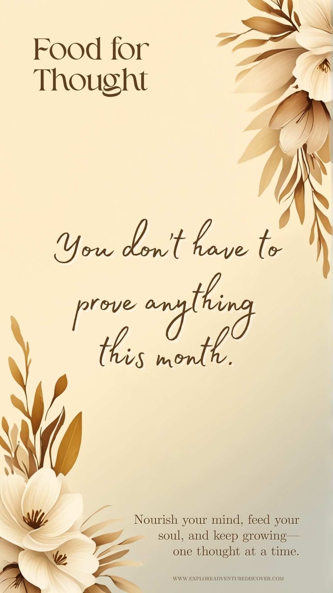 Food for Thought: January 13 – EXPLORE . ADVENTURE . DISCOVER