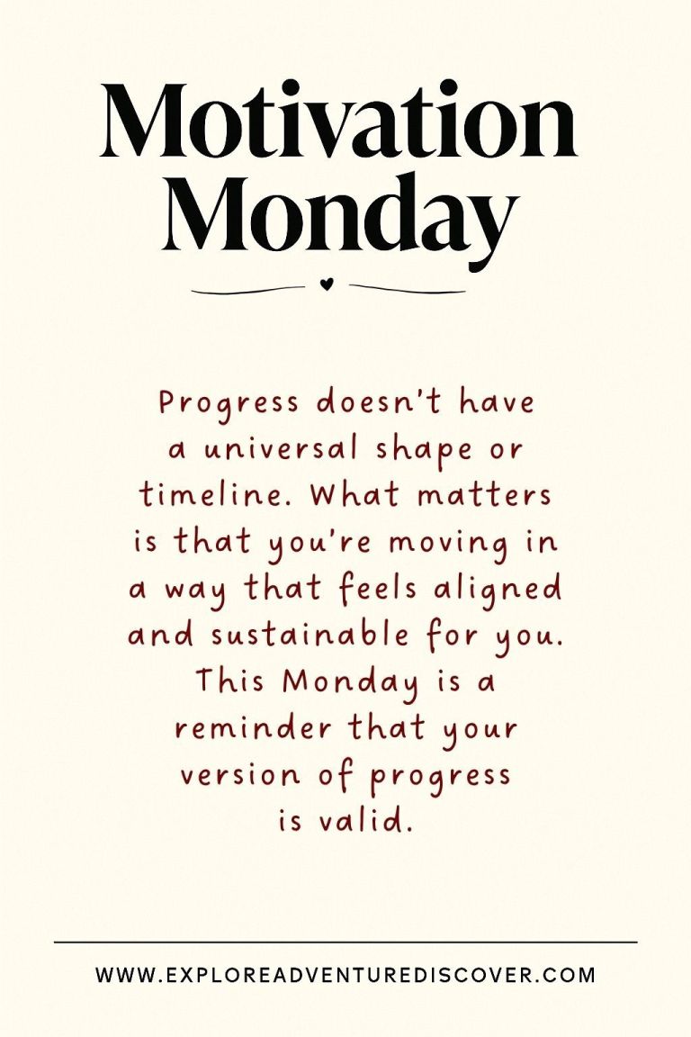 Motivation Monday: Progress Looks Different for Everyone – EXPLORE ...